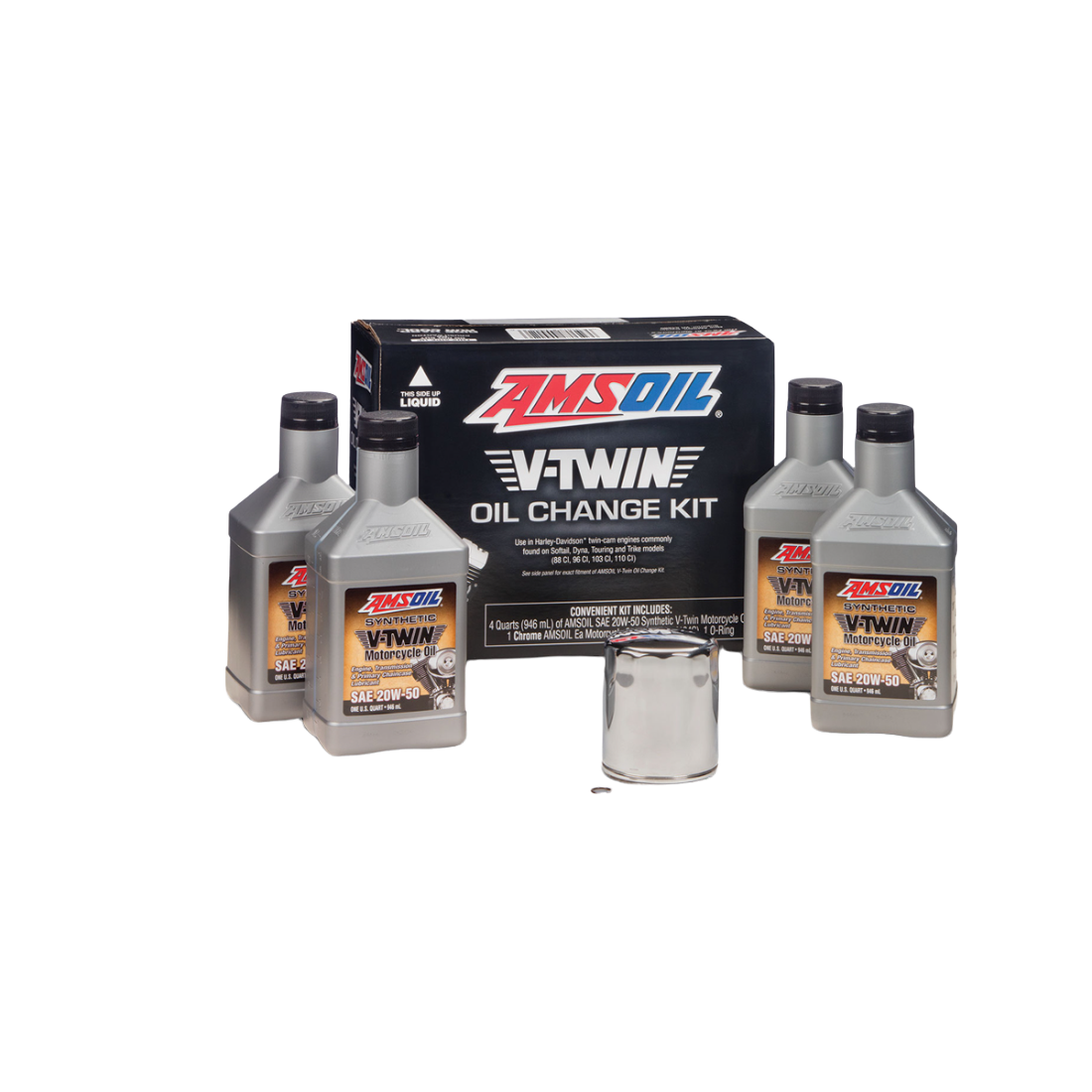 AMSOIL® V-Twin Oil Change Kit | Old Hall Performance